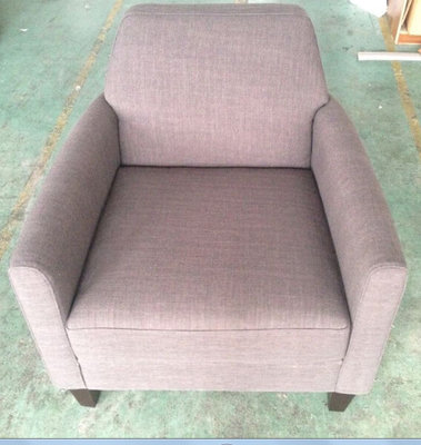 Hotel fabric lounge chair with ottoman ,single sofa LC-0011