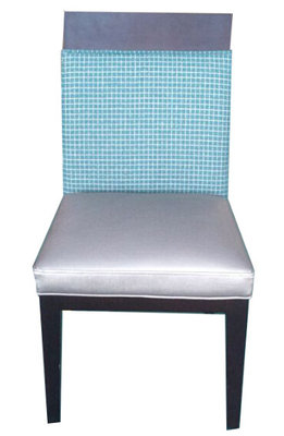 wooden frame fabric/PU dining chair DC-0014