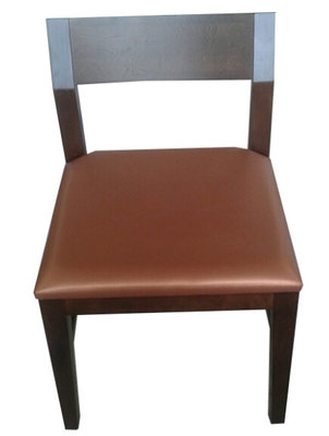 wooden frame fabric/PU dining chair DC-0015