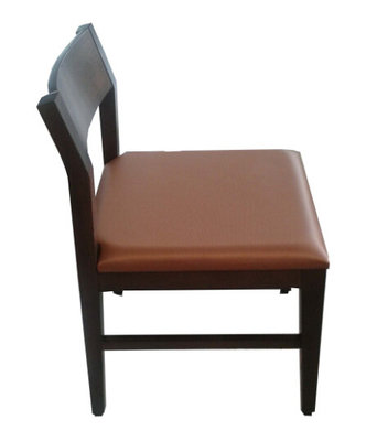 wooden frame fabric/PU dining chair DC-0015