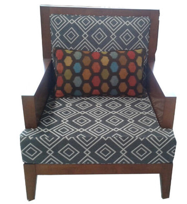 Hotel fabric lounge chair ,single sofa LC-0016