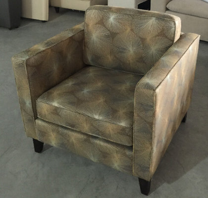 Hotel wooden fabric upholstery lounge chair ,single sofa LC-0018