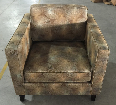 Hotel wooden fabric upholstery lounge chair ,single sofa LC-0018