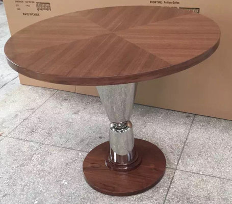 wood top metal base Dining table /activity table for hotel furniture/casegoods DN-0019