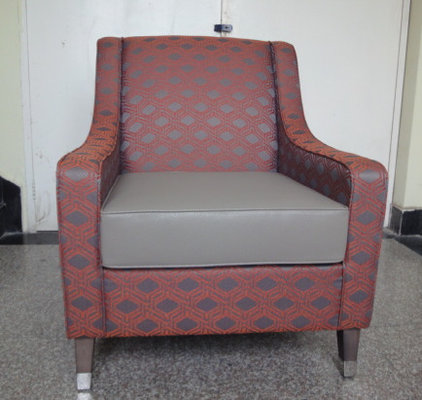 Hotel wooden fabric upholstery lounge chair ,hotel sofa,single sofa LC-0019