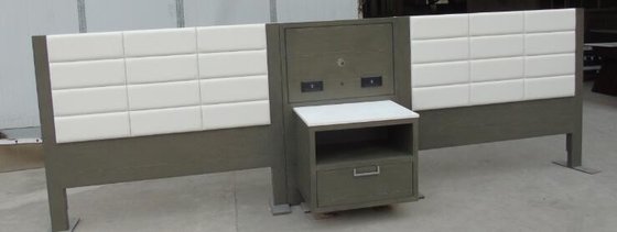 wooden queen upholstery  headboard with power hubs ,casegoods, hotel furniture,casegoodsHD-0072
