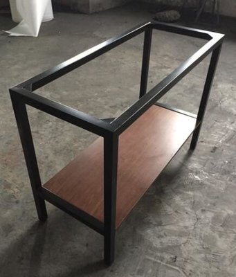 304# stainless steel Bathroom vanity with wood shelf /bathroom cabinet /HOTEL VANITY V-011