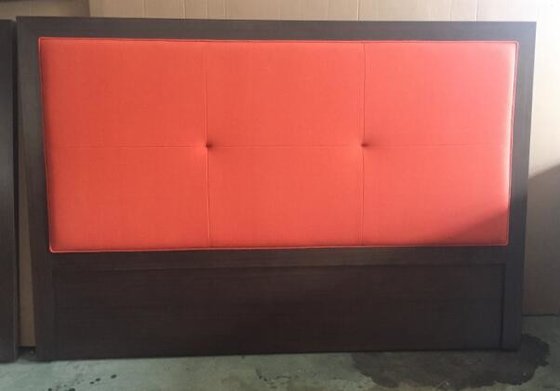 wooden king upholstery  headboard with power hubs and night stand ,casegoods, hotel furniture,casegoodsHD-0073