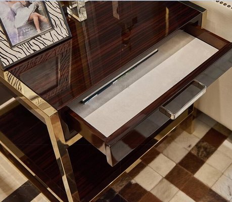 High end 5-STAR metal frame wooden night stand /bed side table, casegoods,hotel furniture NT-0088