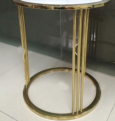 stone top stainless steel metal side table/End table/coffee table for hotel furniture,casegoodsTA-0082