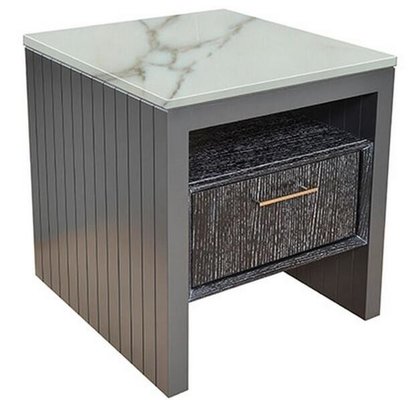 High end 5-STAR stone top oak wooden night stand /bed side table, casegoods,hotel furniture NT-0089