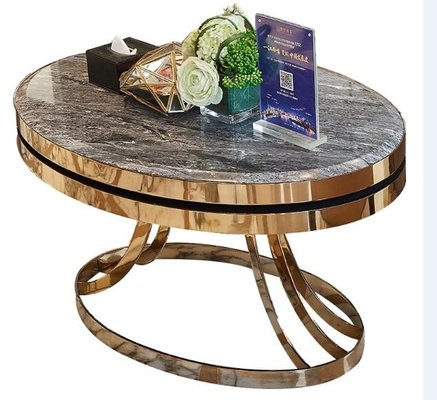 stone top Brass  stainless steel metal side table/End table/coffee table/C table, hotel furniture,casegoodsTA-0087