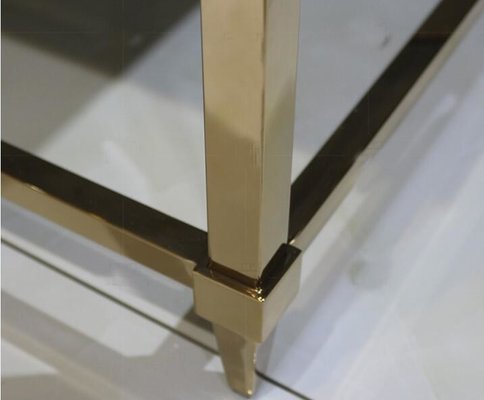 stone top Brass  stainless steel metal side table/End table/coffee table/C table, hotel furniture,casegoodsTA-0088