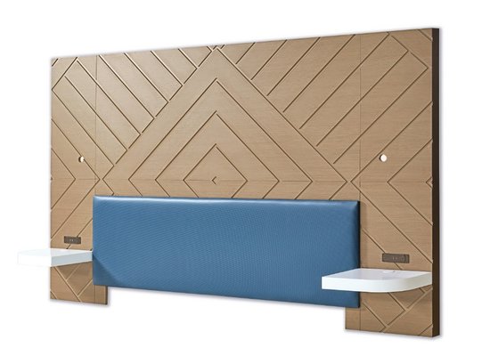Hampton Inn hotel luxury furniture new design king headboard with upholstery for hotel bedroom