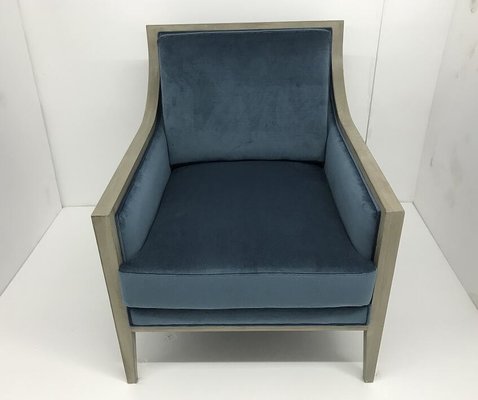 Solid oak wood frame fabric Leisure Customized Comfortable Single Sofa Chair For Hotel guestroom lounge chair