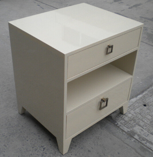 Wooden 5-star hotel furniture stone top night stand/bed side table NT-0013