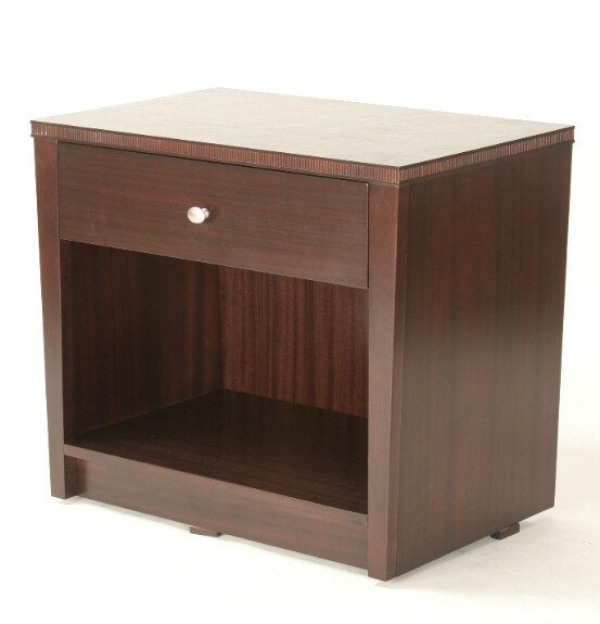 Wooden 5-star hotel furniture stone top night stand/bed side table NT-0018