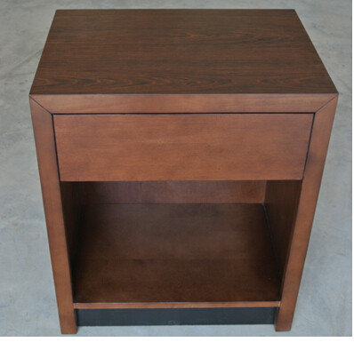 Wooden 5-star hotel furniture stone top night stand/bed side table NT-0020