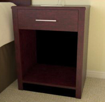 Wooden Simple design hotel furniture HPL top night stand/bed side table NT-0027