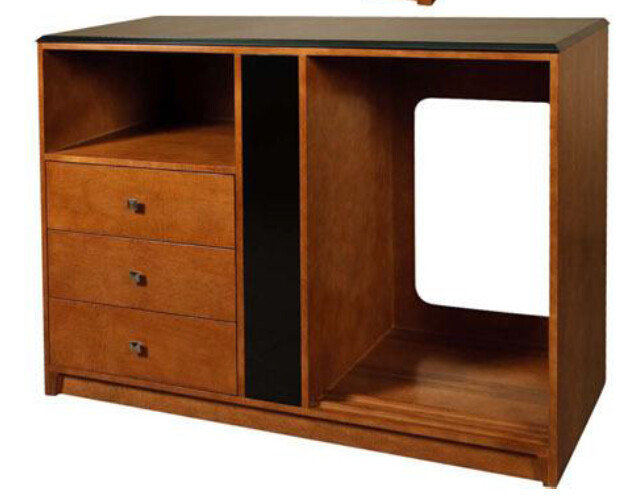 wooden HPL top hotel bedroom furniture,dresser/chest /TV cabinet /fridge cabinetDR-0031