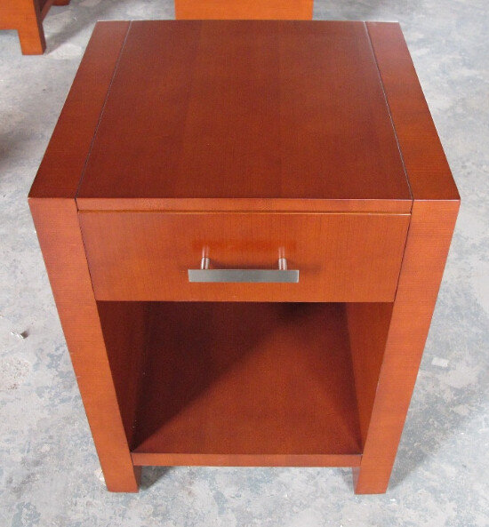 cherry veneer night stand/bed side table,,hospitality casegoods,hotel furniture NT-0053