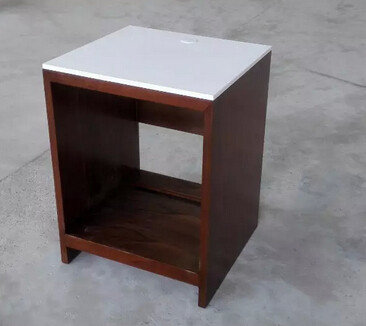stone TOP wood night stand/bed side table,hospitality casegoods,hotel furniture NT-0062