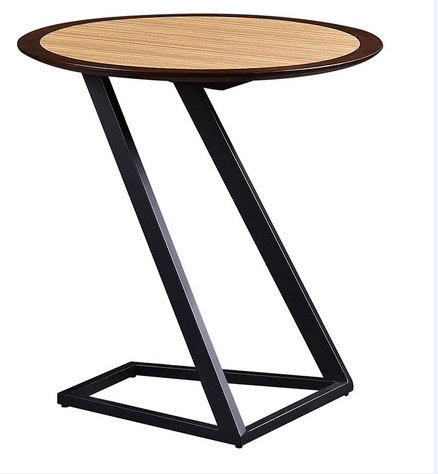 wooden side table/end table with metal base,casegoods , hotel furniture,TA-0054