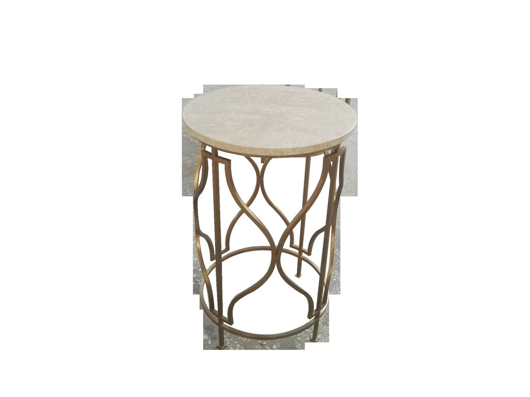 high end stone top stainless steel metal side table/End table/coffee table for hotel furniture,casegoodsTA-0083