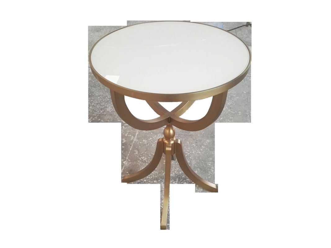 high end stone top stainless steel metal side table/End table/coffee table for hotel furniture,casegoodsTA-0084