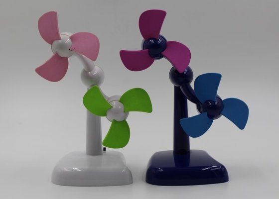 Double Blades USB/ AAA Battery Mini Fan Revolutionary & Rotation Mini Fan