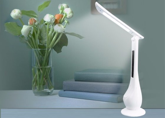 2000mAh USB Rechargeable Desk Lamp 260lm With Calendar Alarm Clock Leather Texture