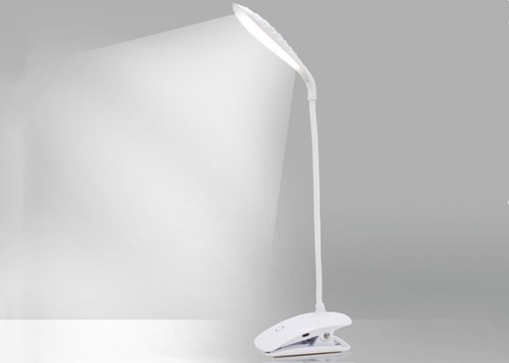Dimmable Touch Sensor USB Rechargeable Table Lamp Flexible Clip Desk Lamp