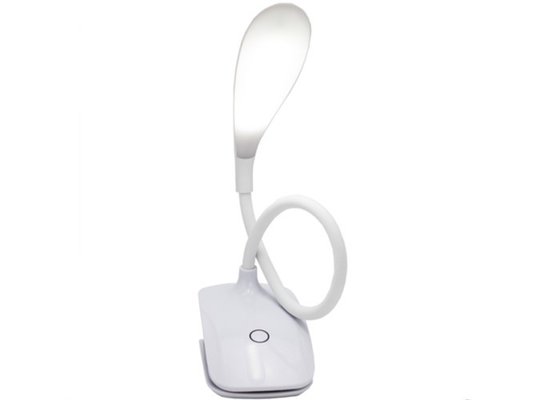Folding LED Clip Desk Mini Table Lamp Reading Lamp with USB Battery Rechargeable