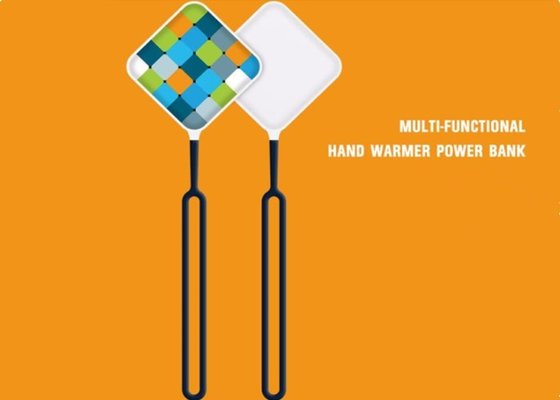 Pocket Electric Hand Warmer Portable Power Bank Rechargeable USB Electric Heater with Camping Lamp