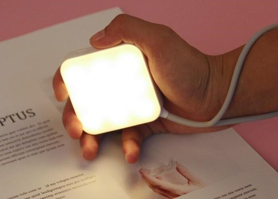 Pocket Electric Hand Warmer Portable Power Bank Rechargeable USB Electric Heater with Camping Lamp