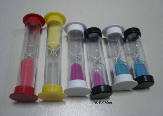 Colorful Sandglass Sand Clock Timer 1min  2mins 3mins  Dia 2.5 × 8.8 Cm