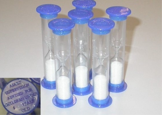 Colorful Sandglass Sand Clock Timer 1min  2mins 3mins  Dia 2.5 × 8.8 Cm