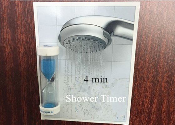 4mins  / 5mins  / 10mins Sand Clock Plastic Shower Timer with Sucker Hourglass Sand Timer