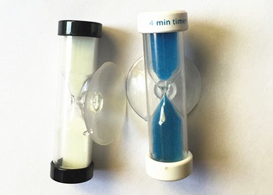 4mins  / 5mins  / 10mins Sand Clock Plastic Shower Timer with Sucker Hourglass Sand Timer