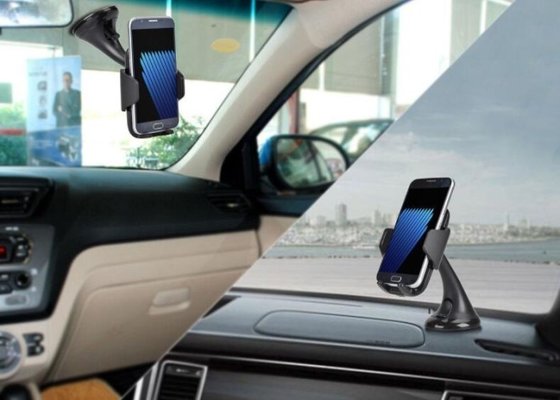 Fast Universal QI Wireless Car Charger With Automatic Infrared Sensor Car Mount Phone Holder