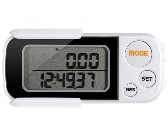 Professional 3D Smart Pedometer And Step Tracker For Walking Steps Miles / Km