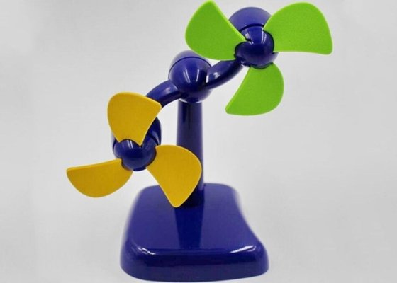 Table Cooling Usb Handheld Fan Double Blades USB Rotation Desktop Electric Fan