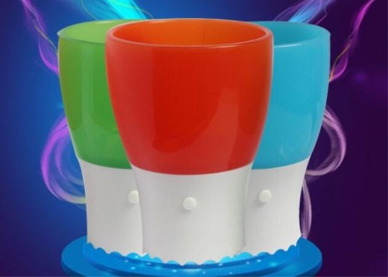 200ml Safe children's toothbrush cup 2min Music And Colorful Light