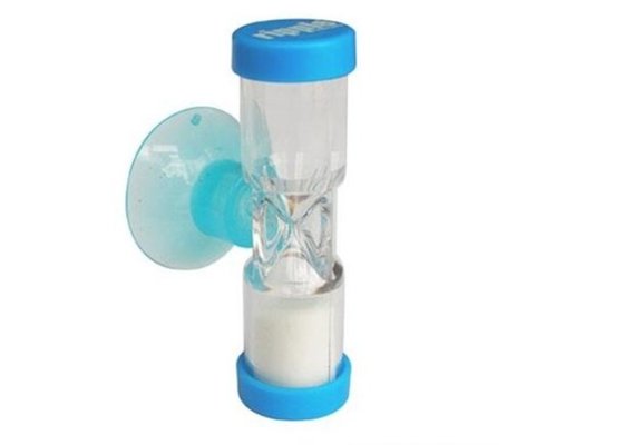 Waterproof  Sand Clock Timer With Suction Cup 3mins Hourglass Sand Timer  For Mini Shower
