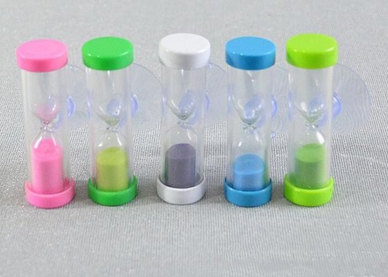 Waterproof  Sand Clock Timer With Suction Cup 3mins Hourglass Sand Timer  For Mini Shower