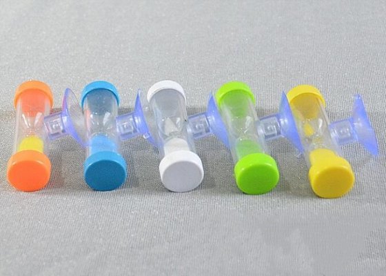 Waterproof  Sand Clock Timer With Suction Cup 3mins Hourglass Sand Timer  For Mini Shower