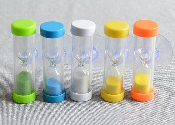 Waterproof  Sand Clock Timer With Suction Cup 3mins Hourglass Sand Timer  For Mini Shower