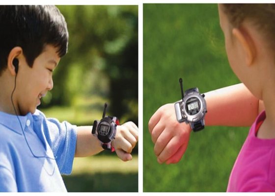 Two Way Walkie Talkie Watch Long Range Radio Transceiver Multi Function For Children