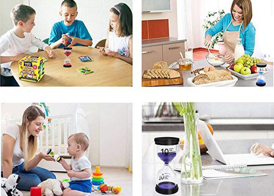 Customized Different Timer Kids Hourglass Minute Timer Durable PVC Material