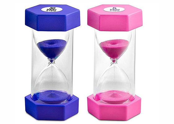 Hourglass Decorative Sand Timer 5 / 30 Minutes Timer Clock Shock Resistant